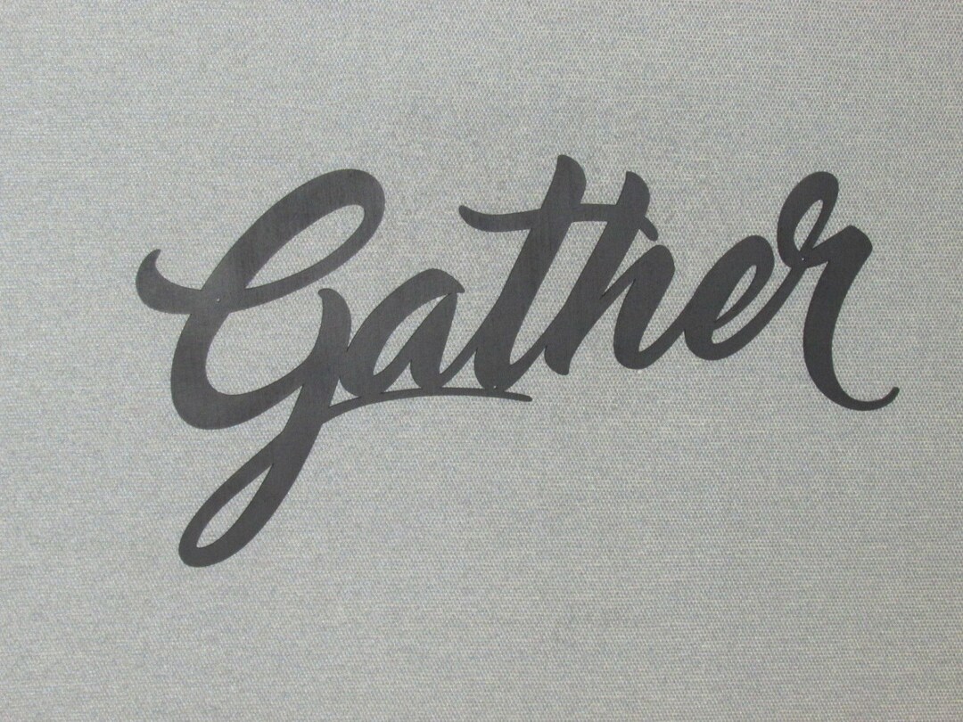 GATHER Wood Wall Word Decor Art - Etsy