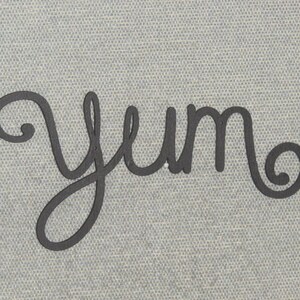 YUM Wood Wall Word Hanging Art Decor - Etsy