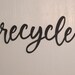Birch Wood Recycle Sign, Laser Cut Wall Decor (8x4") - Etsy