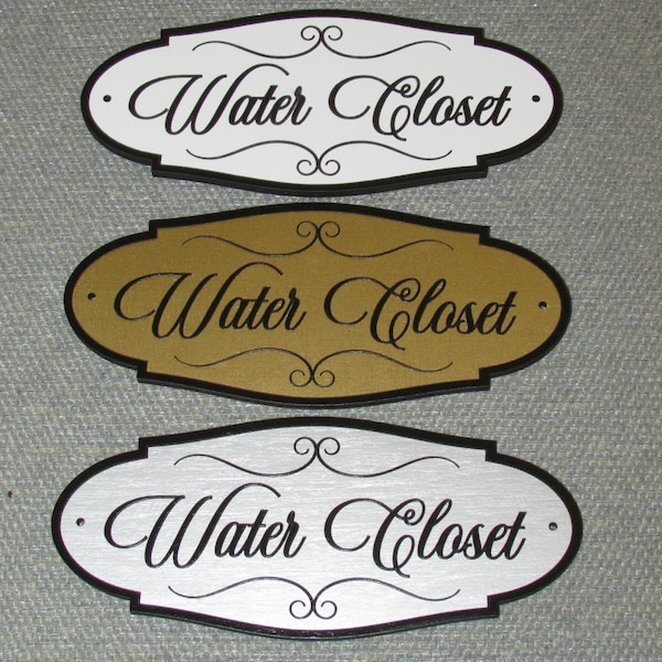 Water Closet Signs - Etsy