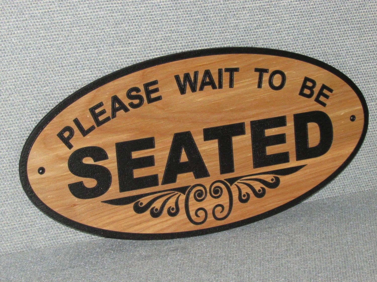 Please Wait to Be Seated Please and Seat Yourself Set of Restaurant ...