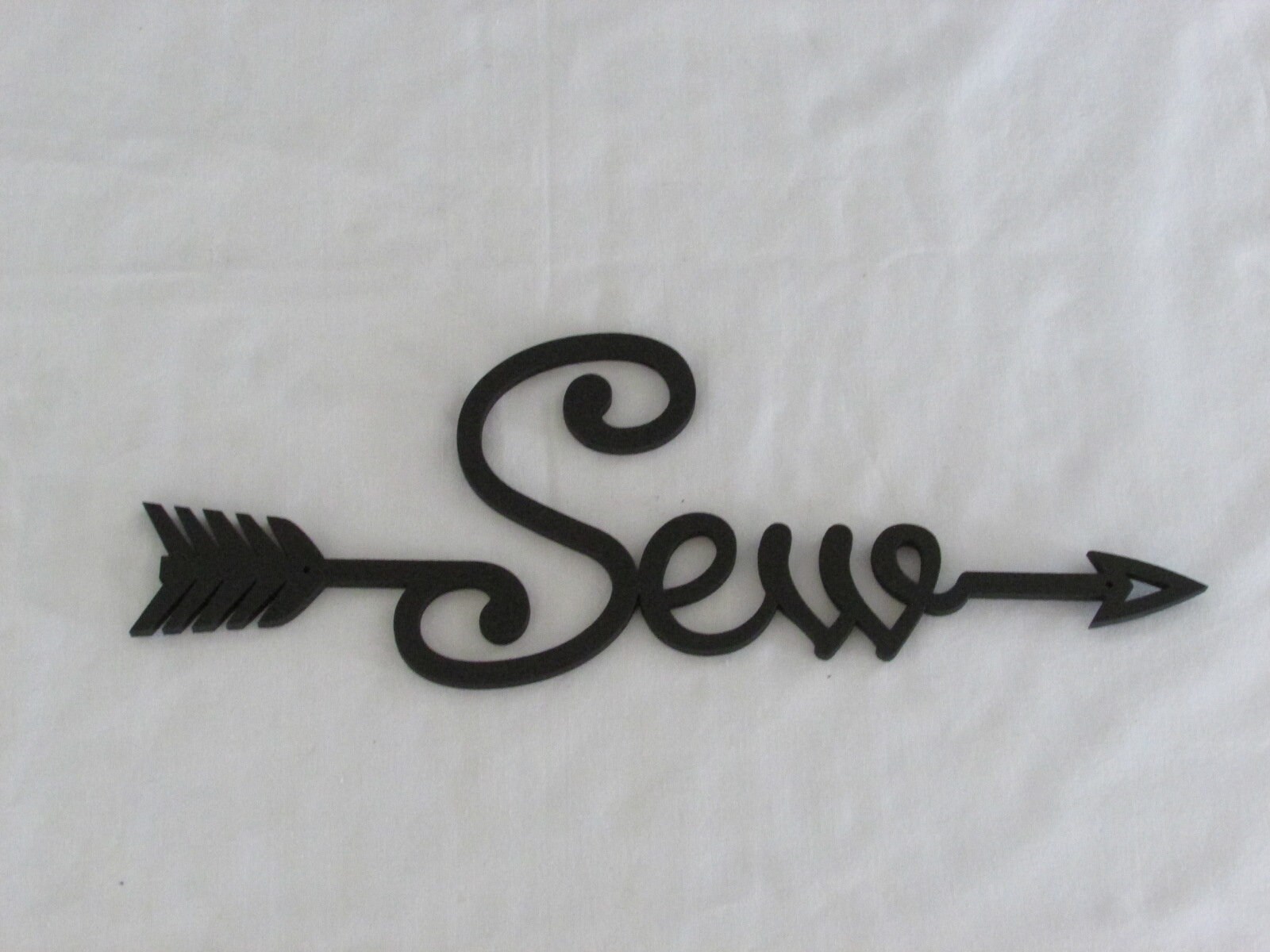 Laser Cut Wooden SEW Word Arrow Wall Art Decor - Etsy