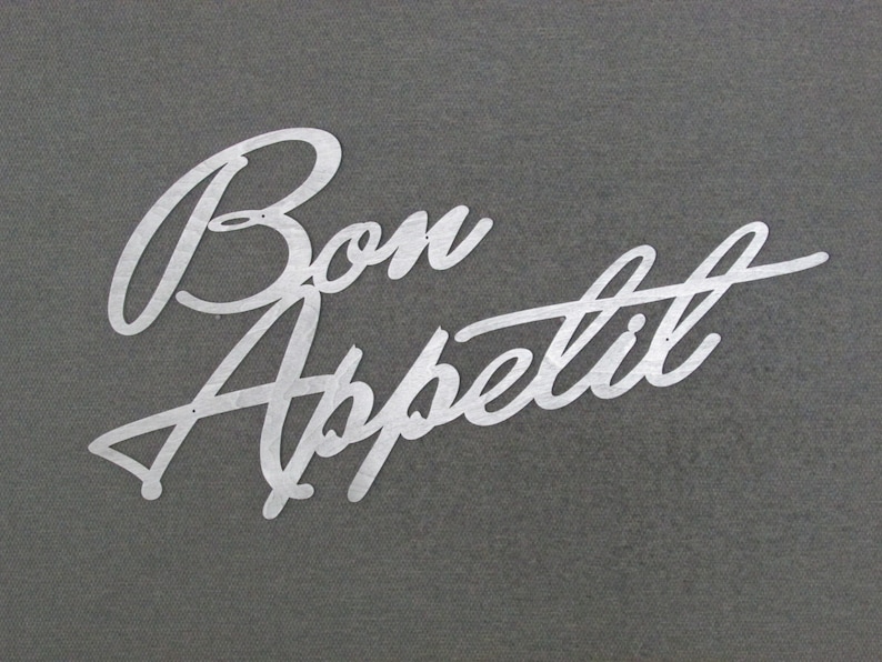 Bon Appetit Wall Words Hanging Art Kitchen Decor - Etsy