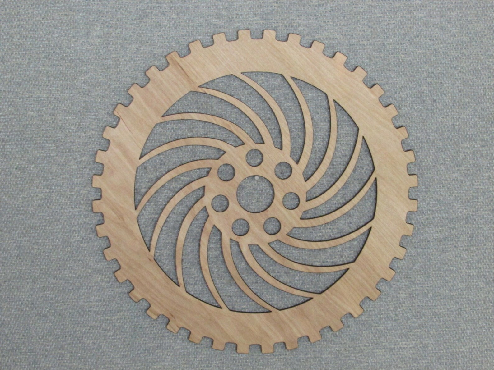 12 Round Wood Wooden COG Gear Unpainted Natural Wood | Etsy
