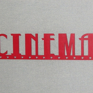 Cinema Sign, Wall Word Movie Theater Sign - Etsy