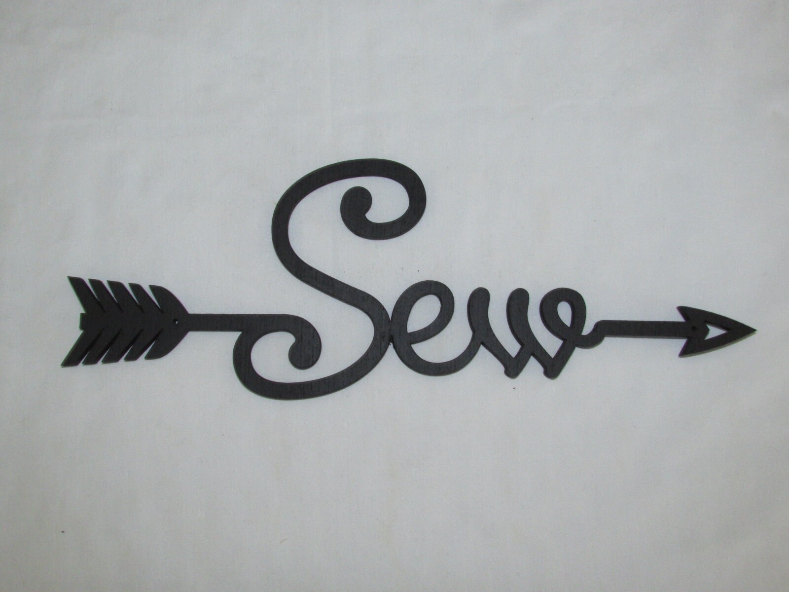 Laser Cut Wooden SEW Word Arrow Wall Art Decor - Etsy