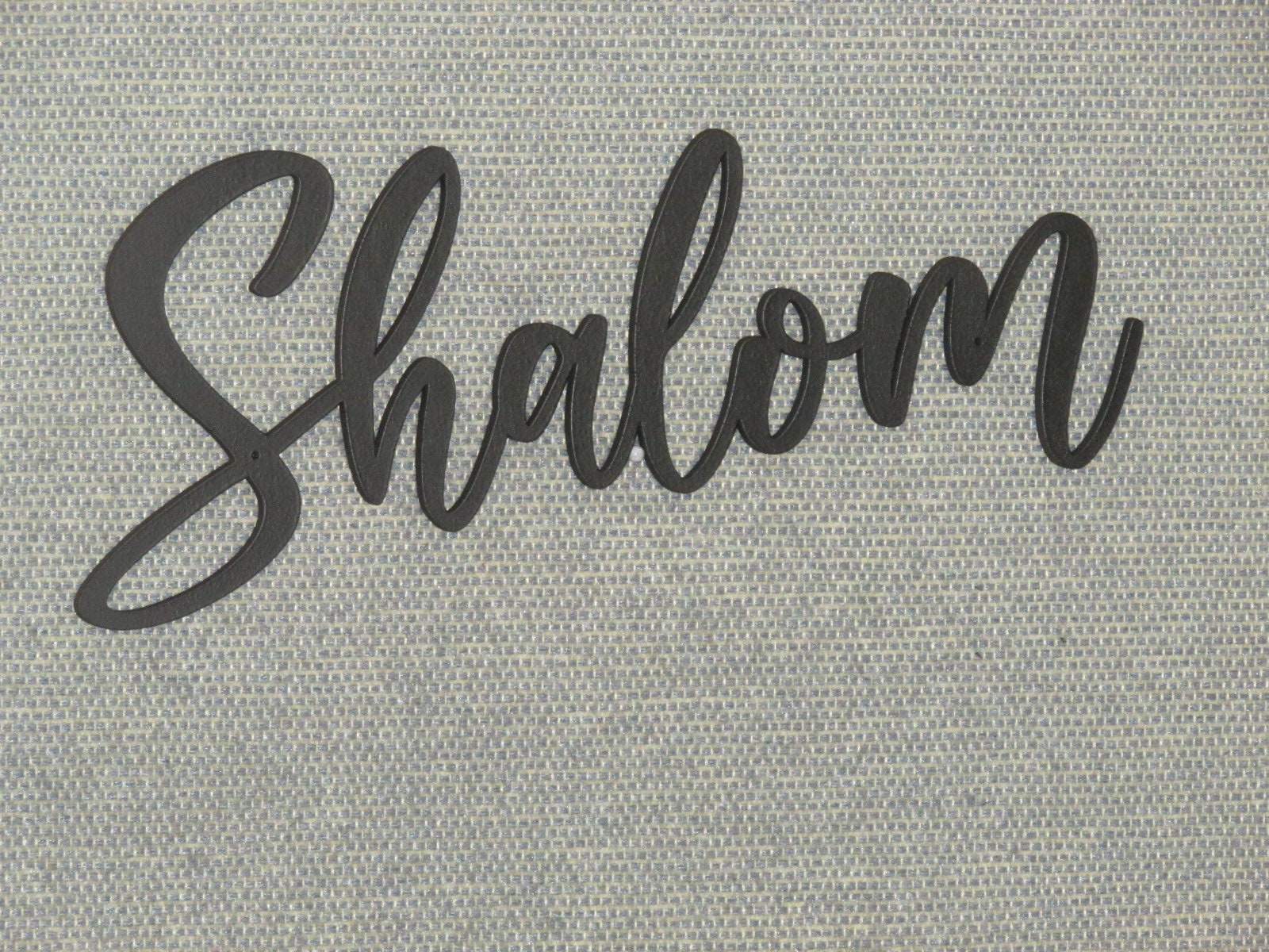 Shalom Wood Wall Decor, Laser Cut Birch Sign - Etsy
