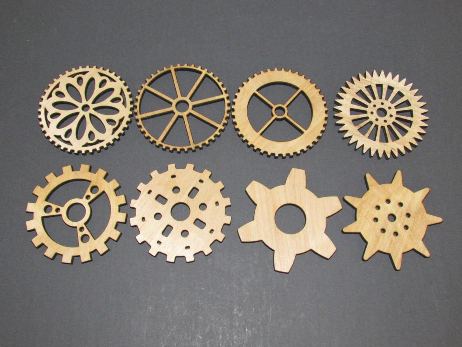 Lot 2 Includes 8 3 Custom Wood Wooden Gears Gear COG | Etsy