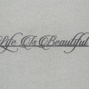 Life is Beautiful 24" Long Wall Words Sign Art Decor Wall Hanging - Etsy
