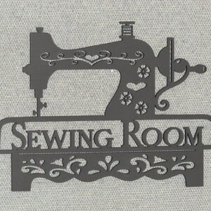 Cute Custom Sewing Room Sewing Machine Wall Decor Sign Sewing Room Art ...