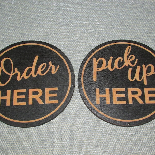 Order Here and Pickup Here Signs - Etsy