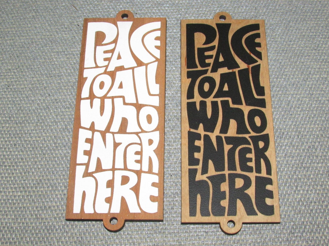 Peace to All Who Enter Here Door or Wall Sign, Decor - Etsy