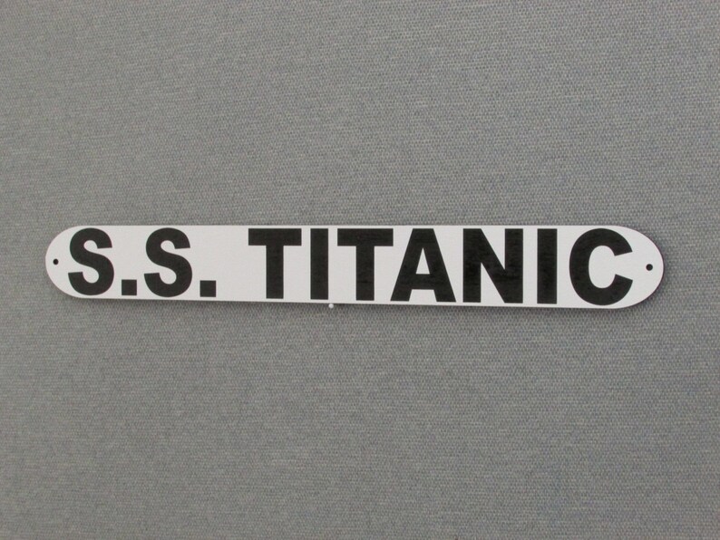 S S Titanic Sign S.S. Titanic 24 Wall Sign Man Cave SS | Etsy