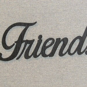 Friends Wall Word Art Decor Wall Hanging - Etsy