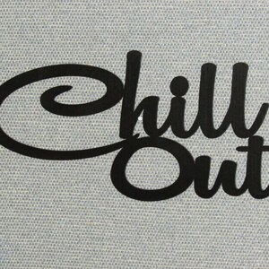 CHILL OUT Wall Words Wood Art Accent Decor Sign - Etsy