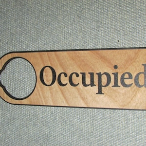 Vacant / Occupied Room Double Sided Reversible Hanging Sign, Rustic ...