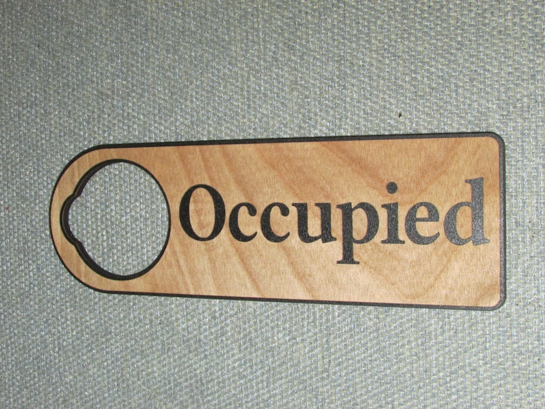 Vacant / Occupied Room Double Sided Reversible Hanging Sign - Etsy