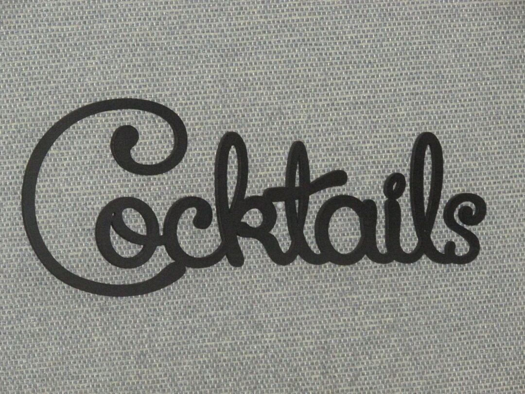 COCKTAILS Word Wall Sign - Etsy