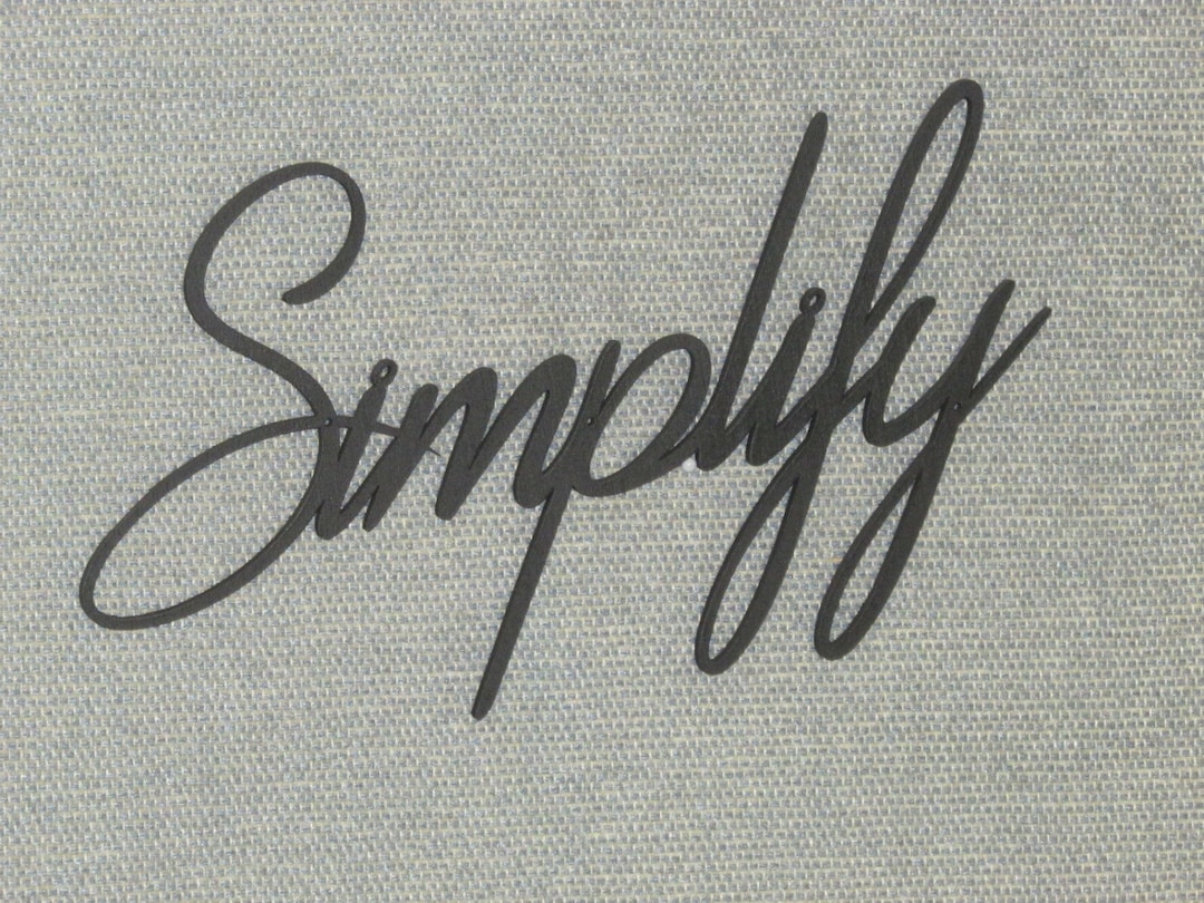 Simplify Wall Word Decor Art - Etsy