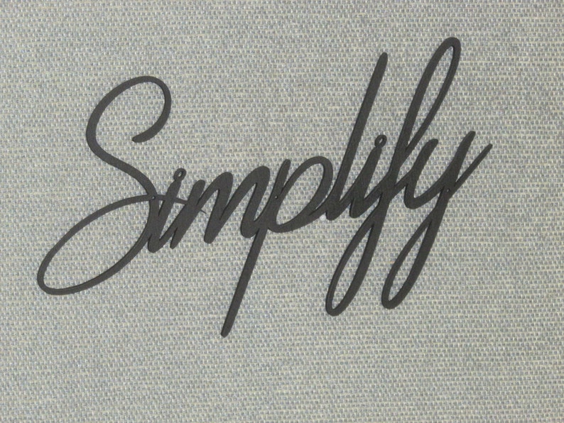 Simplify Wall Word Decor Art - Etsy