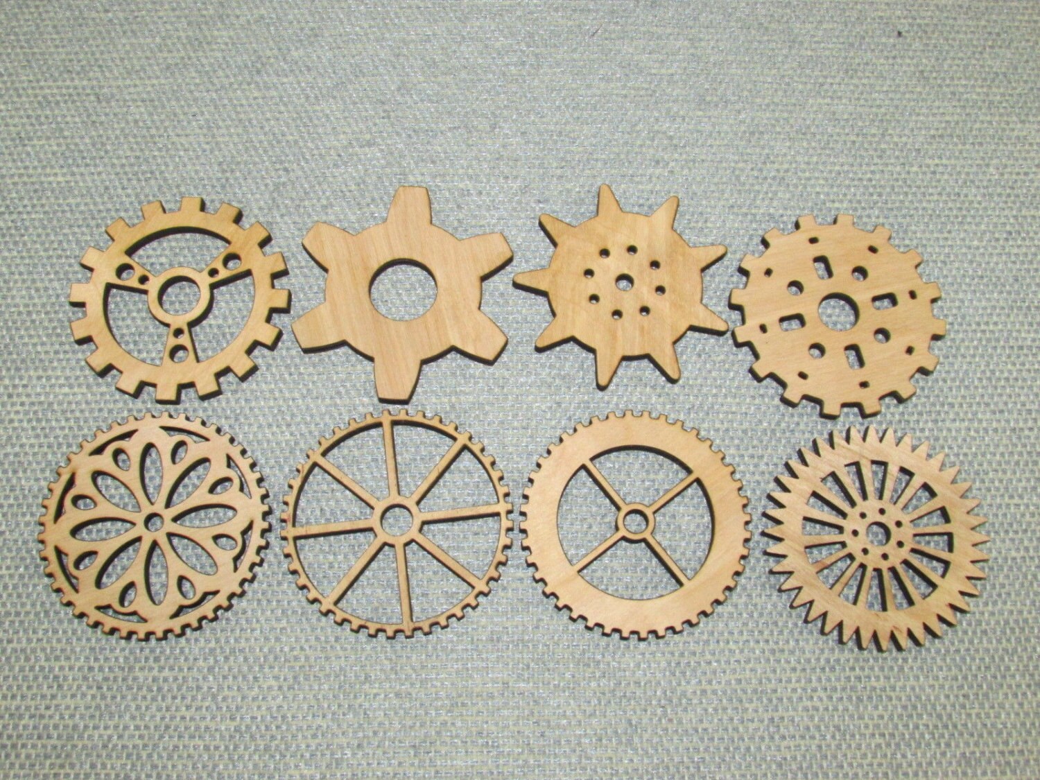 Lot 2 Includes 8 3 Custom Wood Wooden Gears Gear COG | Etsy