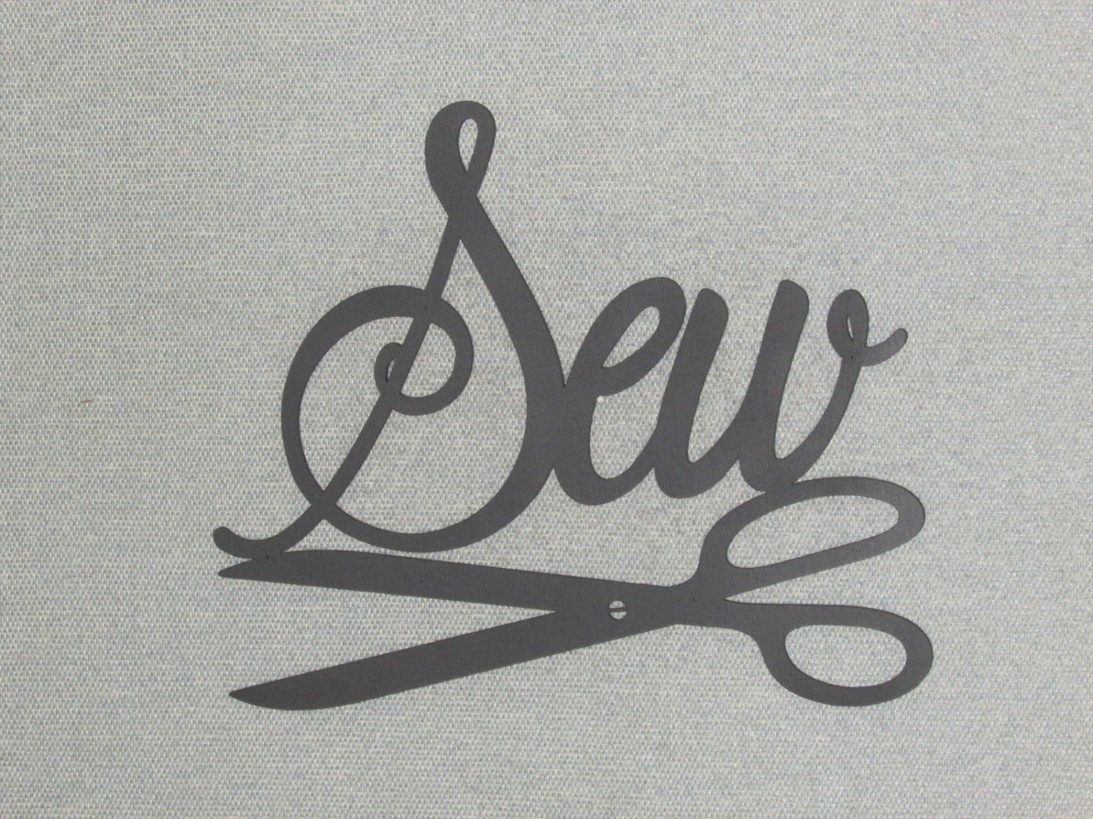 Custom Sew Word With Scissors Wooden Wall Decor Sign Sewing - Etsy