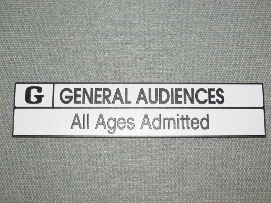 RATED G GENERAL AUDIENCE Movie Home Theater Sign - Etsy