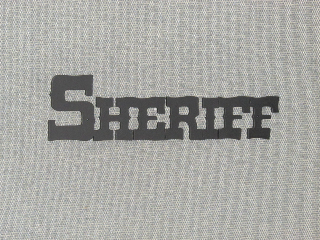 Sheriff Western Style Wall Word Wooden Wall Words Decor Art Sign - Etsy