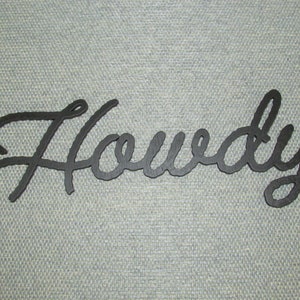 Howdy Custom Rope Style Font Laser Cut Wood Wall Word Color and Size ...