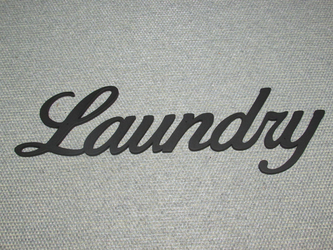 Laundry Word Sign Wall Word or Door Sign Choice of Color and - Etsy