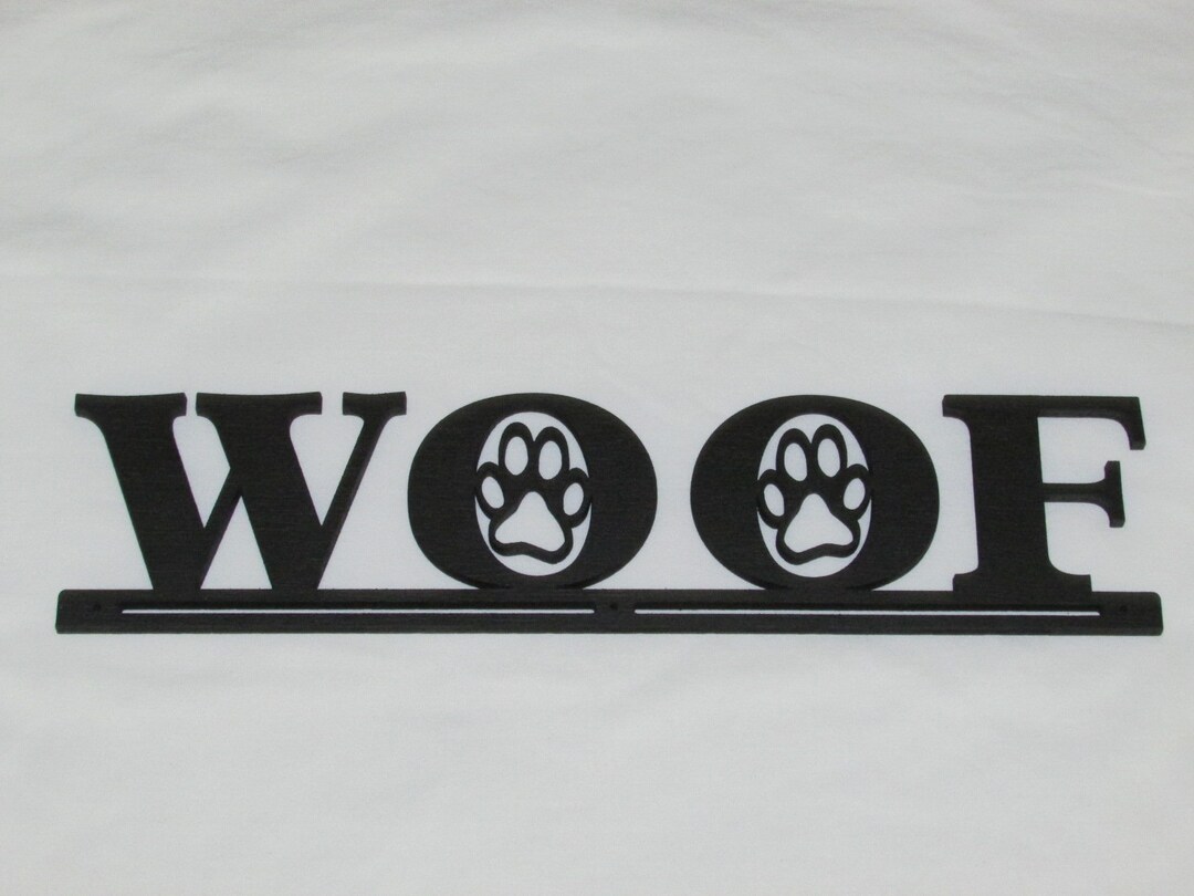 Woof Wooden Dog Paws Wall Word Art Decor Sign - Etsy