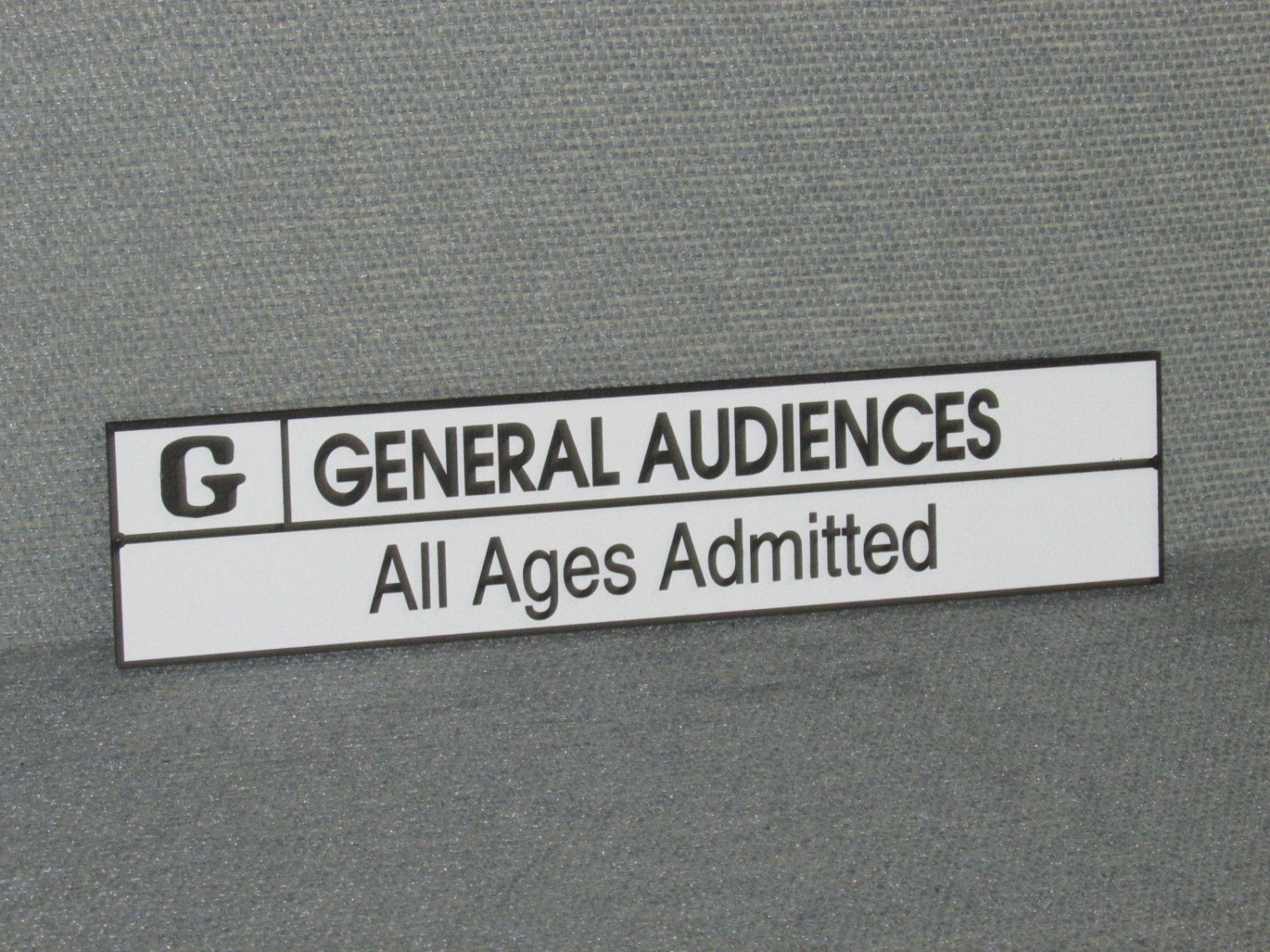 RATED G GENERAL AUDIENCE Movie Home Theater Sign - Etsy