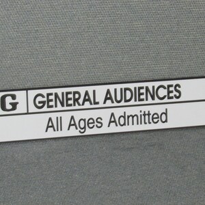 RATED G GENERAL AUDIENCE Movie Home Theater Sign - Etsy
