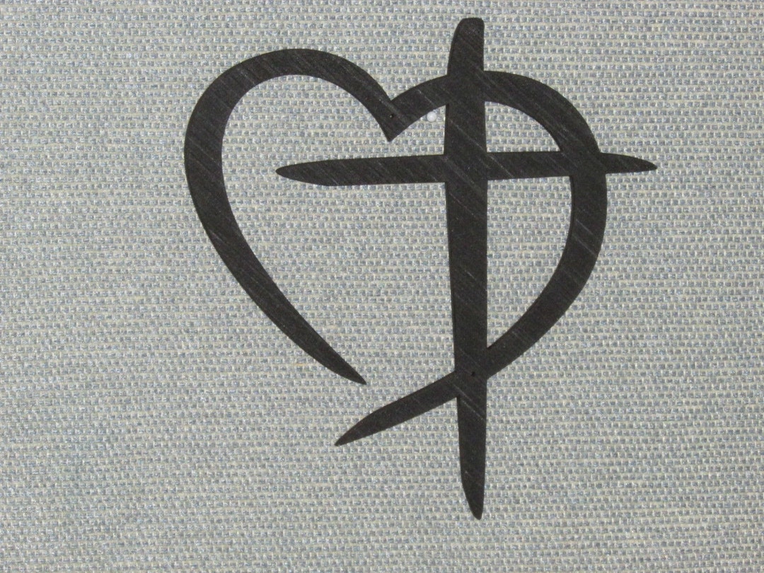 Heart Cross Laser Cut Wood Wall Hanging Art Decor - Etsy