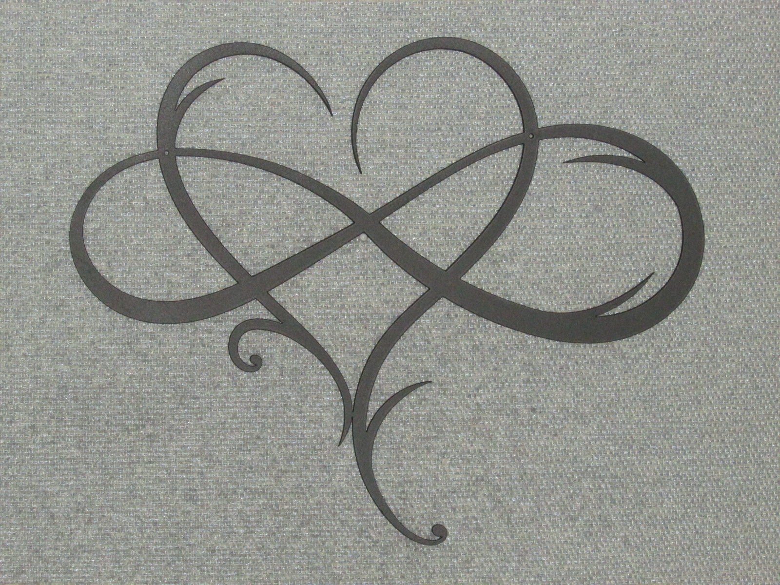 Infinity Heart Sign Wall Art Love Decor Sign Color Choice and Free ...