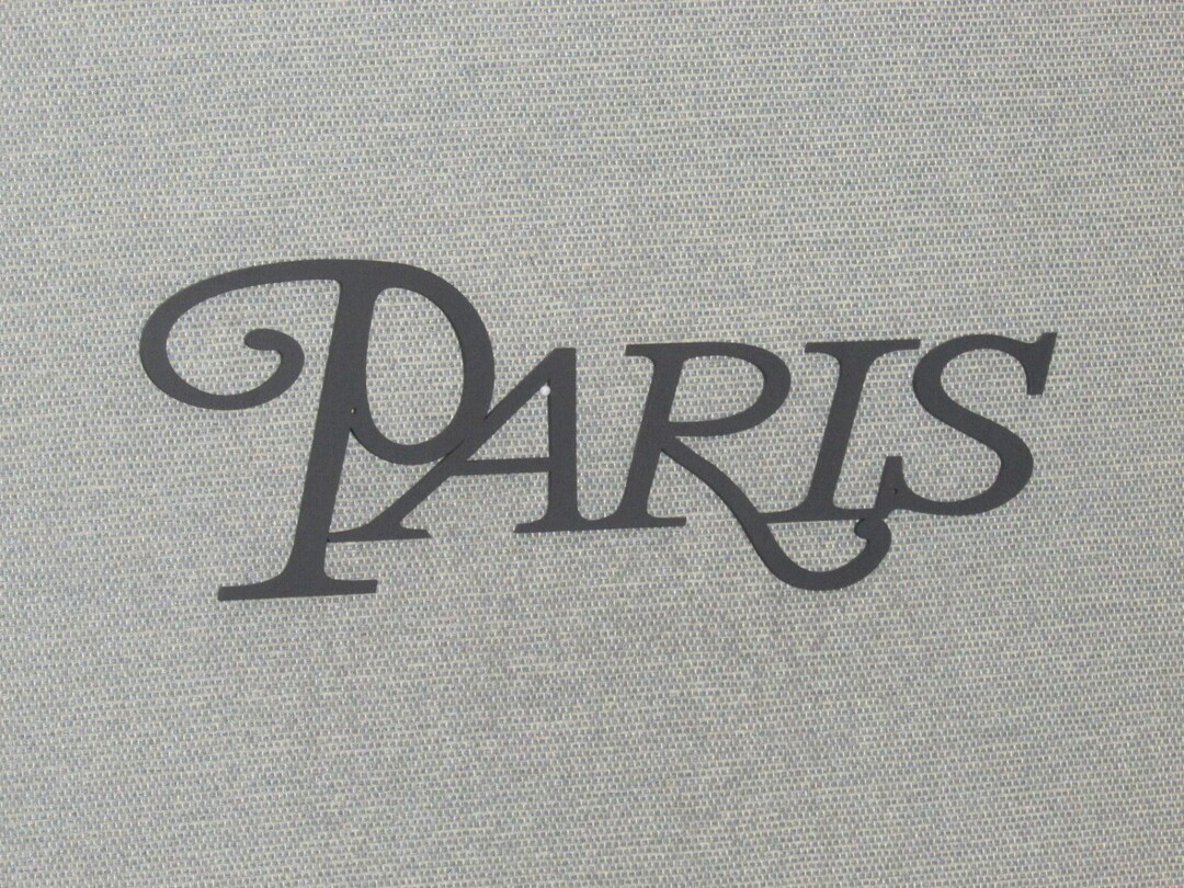 16" PARIS Wood Wall Word Decor Art Sign - Etsy