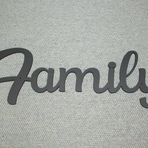 Family Wall Word, Very Cute Choose Size and Color Free Shipping. - Etsy
