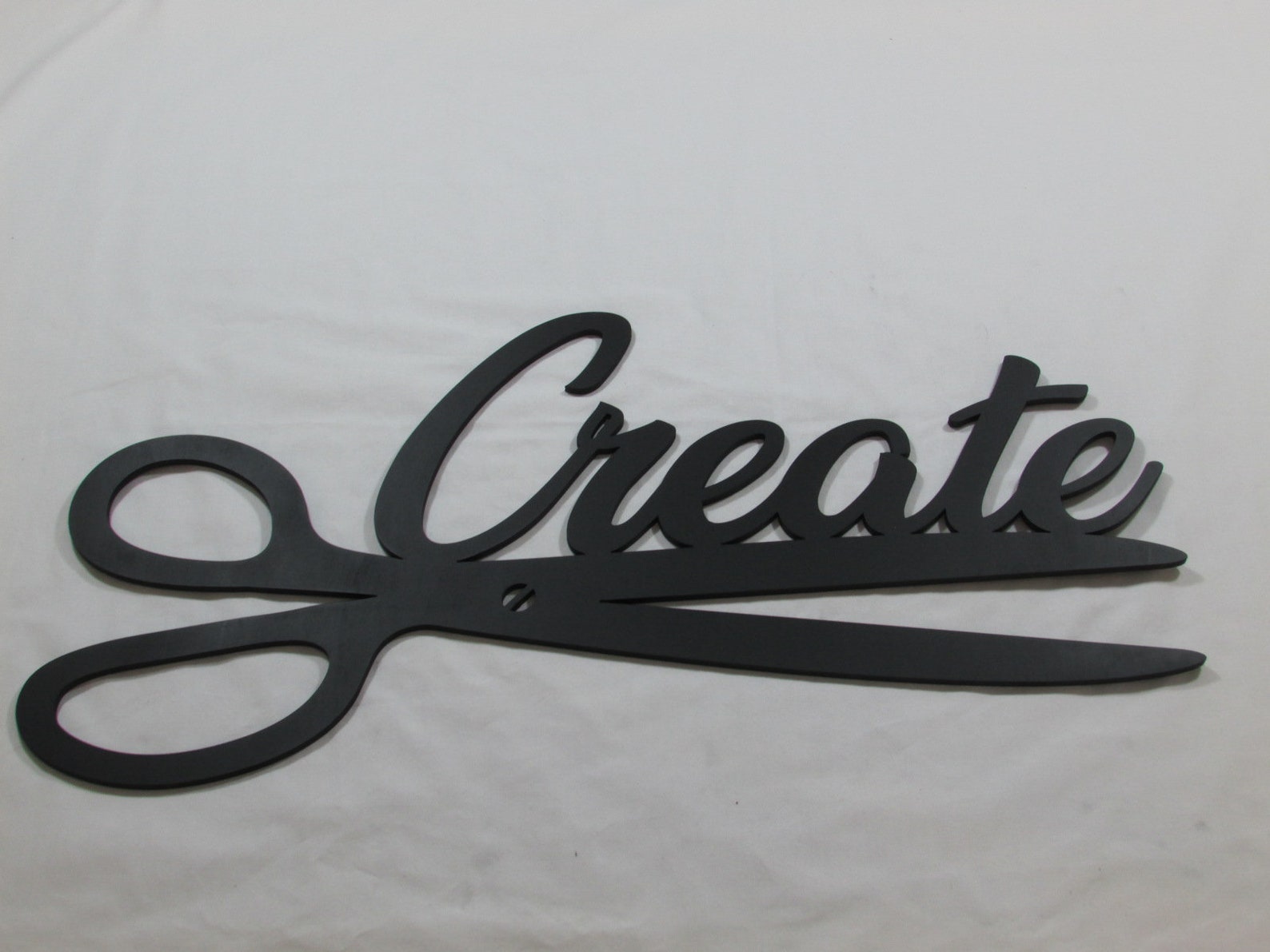 Custom Create Word With Scissors Wood Wall Decor Sign Sewing | Etsy