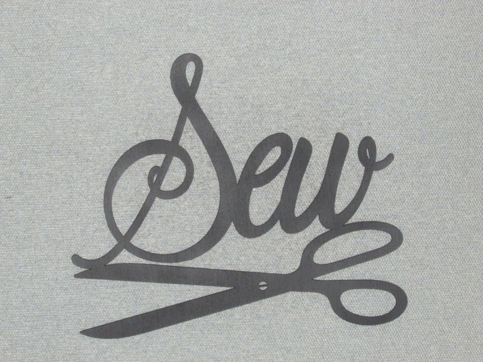 Custom Sew Word With Scissors Wooden Wall Decor Sign Sewing - Etsy