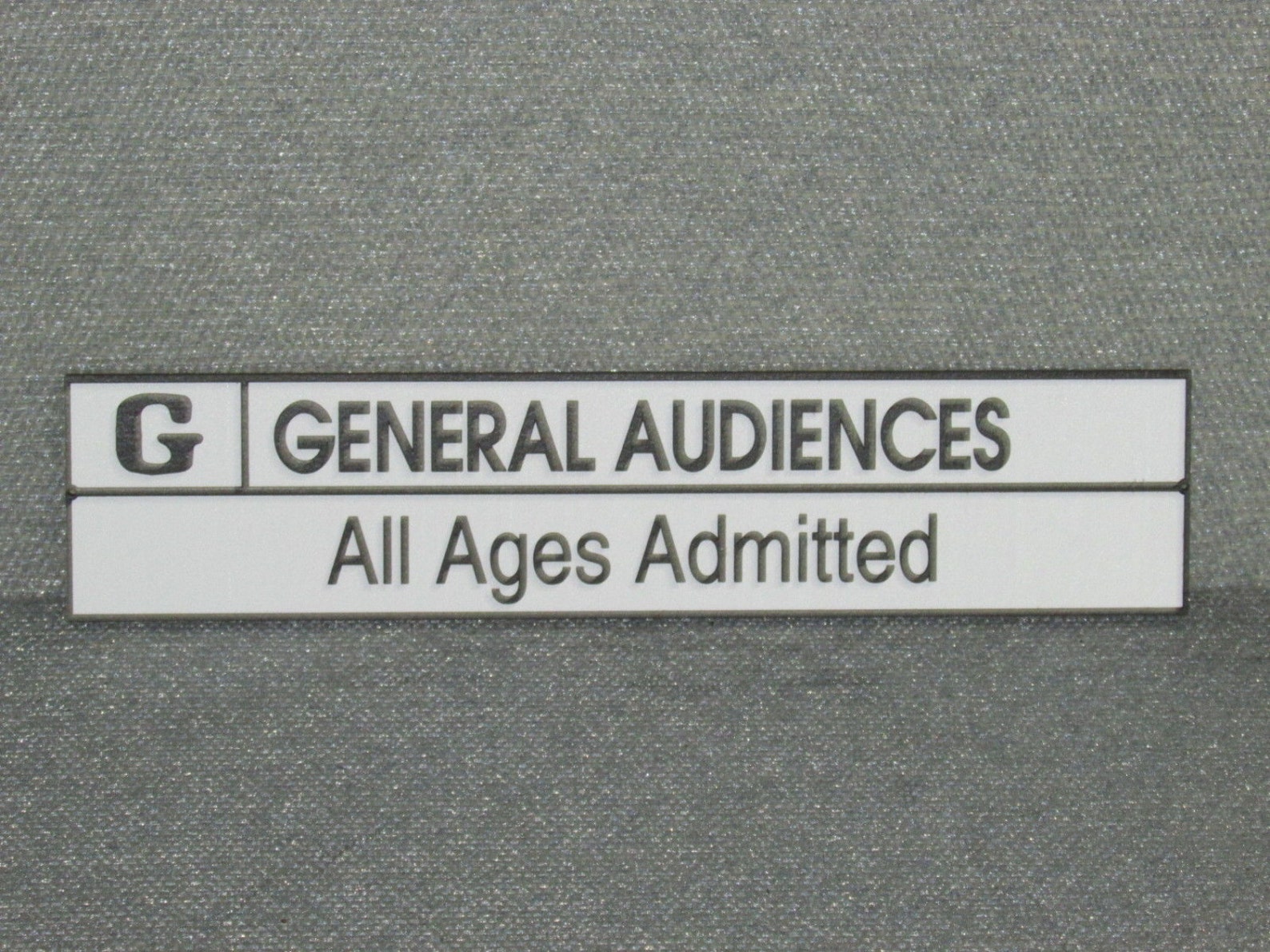 RATED G GENERAL AUDIENCE Movie Home Theater Sign - Etsy