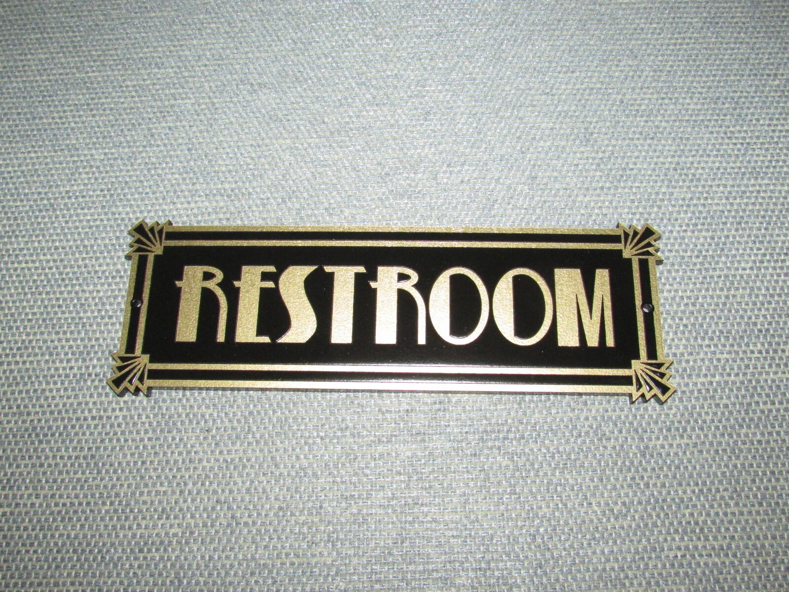 Restroom Sign Deco Style Choice of Colors Bathroom Signs - Etsy Canada