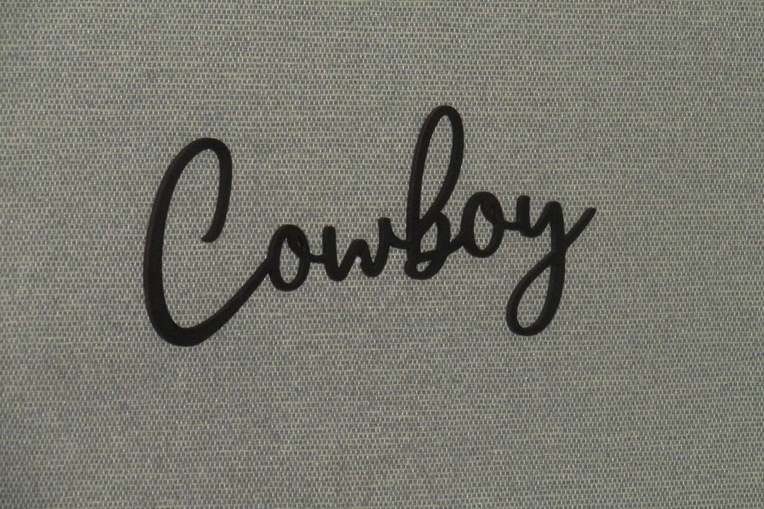 Cowboy Wall Word Sign, Western Decor, Free Shipping - Etsy
