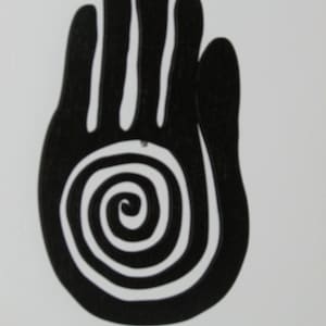 Shaman Healing Hand Wall Art, Spiral Design, Birch Wood - Etsy