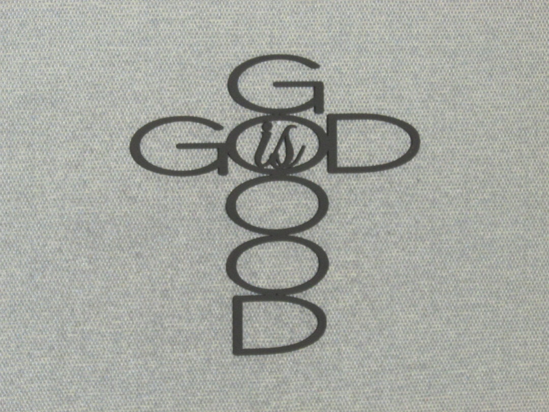 God is Good Wall Decor Sign Laser Cut Wood Cross - Etsy