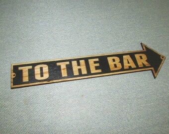 Bar Arrow Sign | Etsy