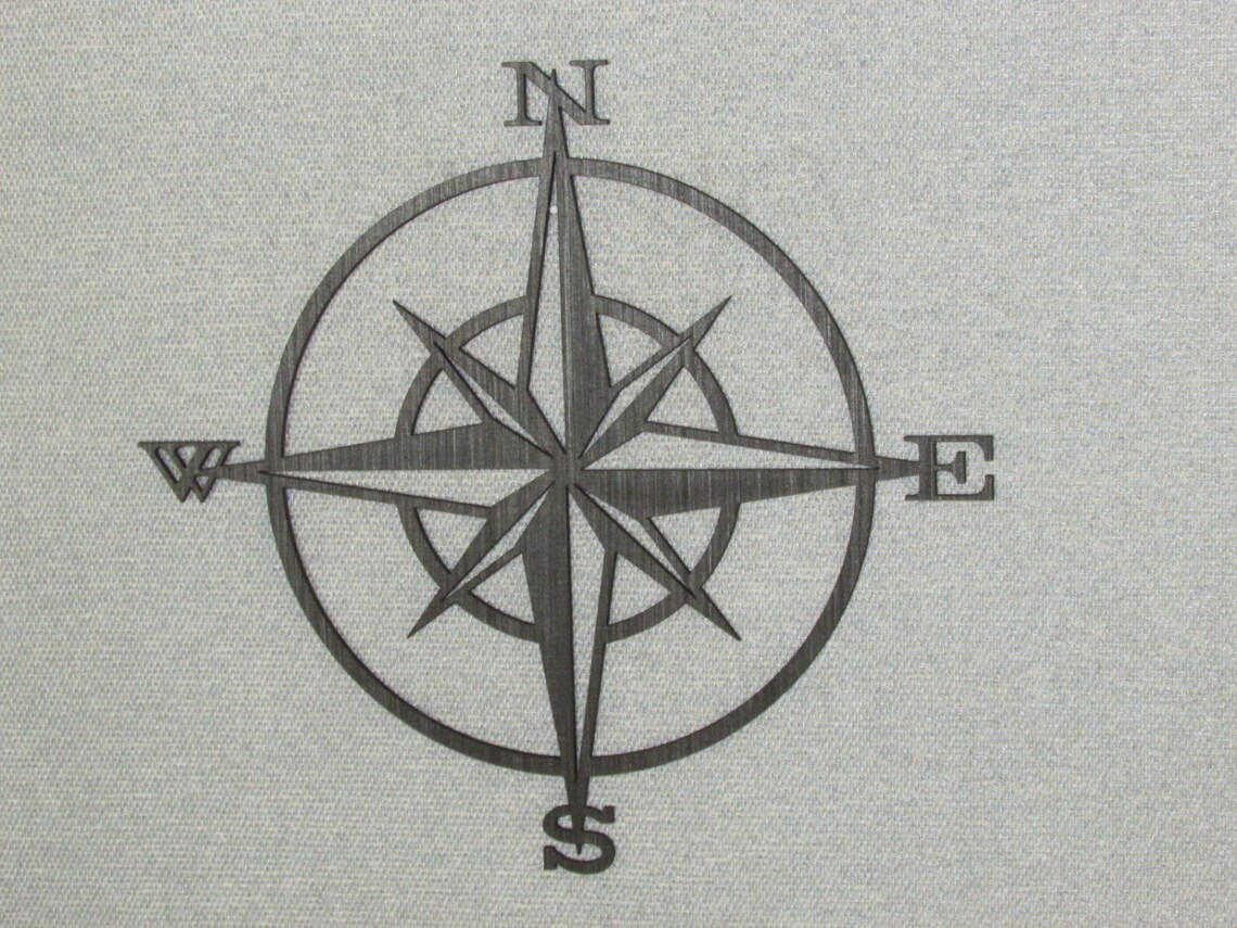 12 Nautical Compass Rose Wood Wall Hanging Art Decor | Etsy