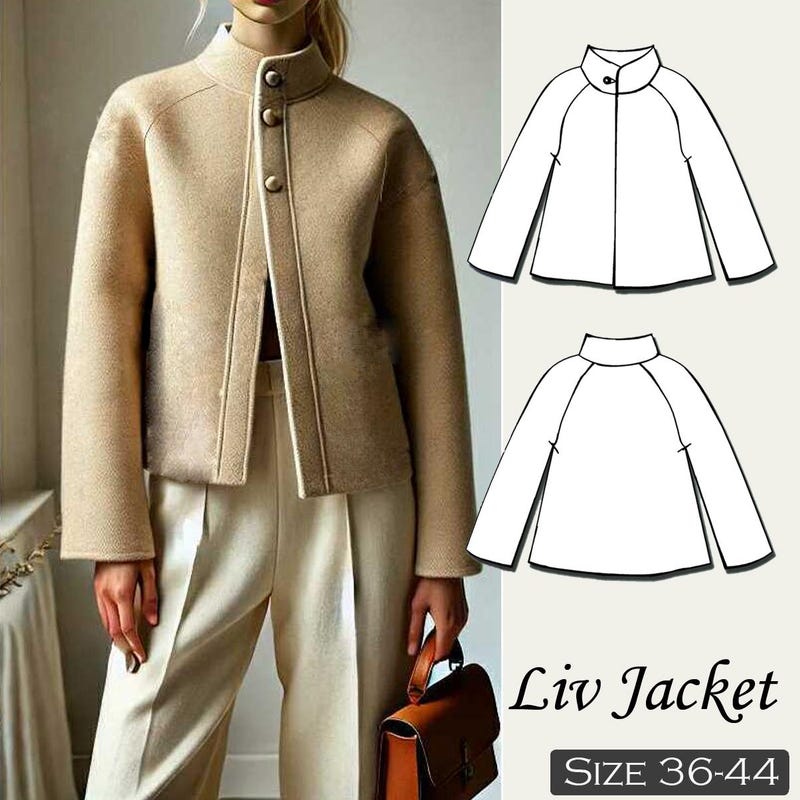 High Collar Jacket - Etsy