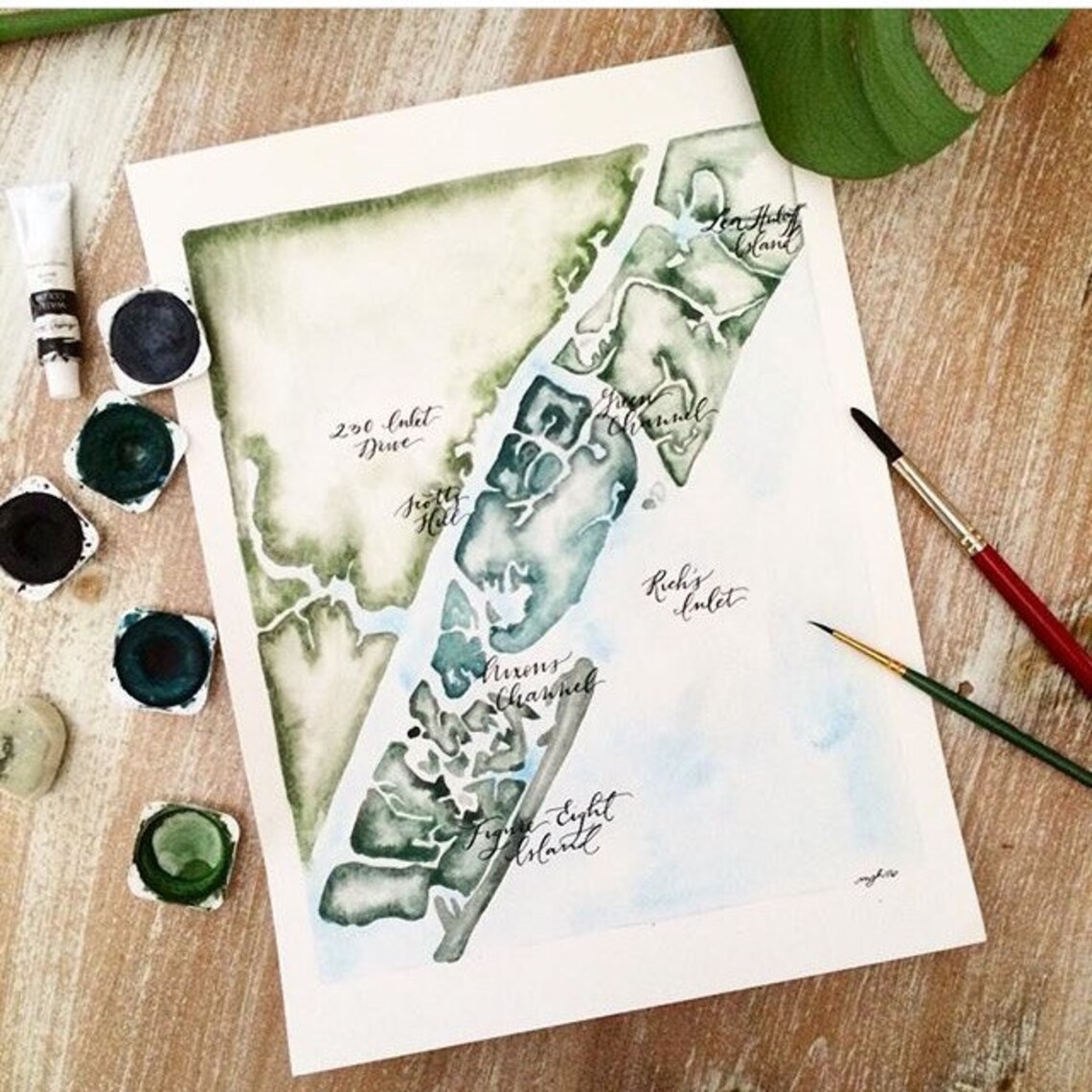 CUSTOM Coastal Mappie - Etsy