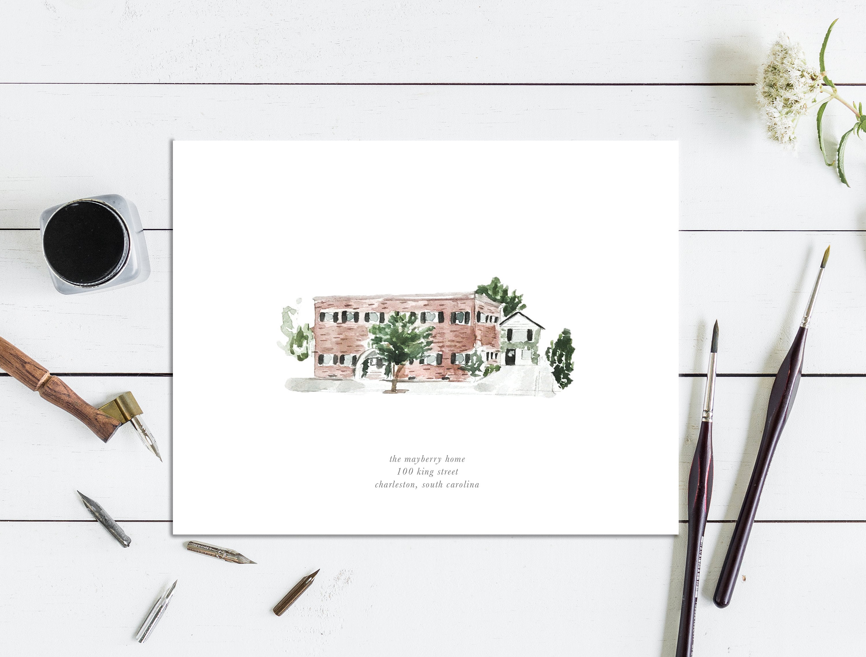 Custom Venue Illustration | Wedding Venue Painting - Etsy