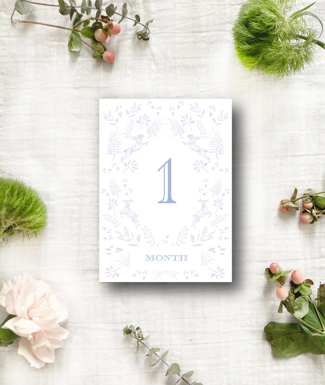 Milestone Card Set | Baby Month Cards | Gender Neutral Milestone Cards ...